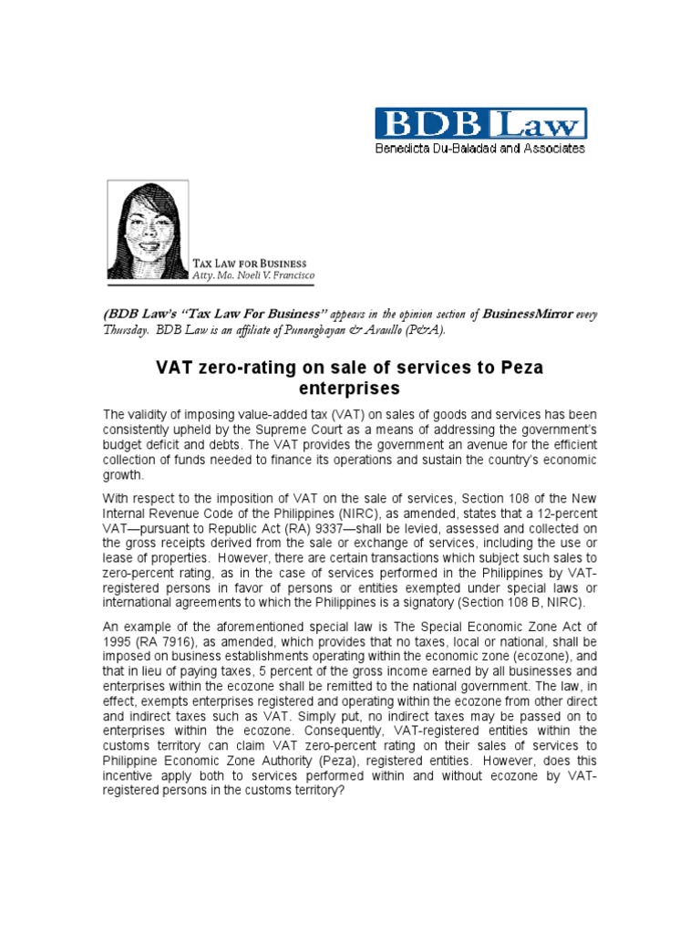 62.BM.VAT_zero-rating_on_sale_of_services_to_PEZA.MNF.10.23.08.pdf ...