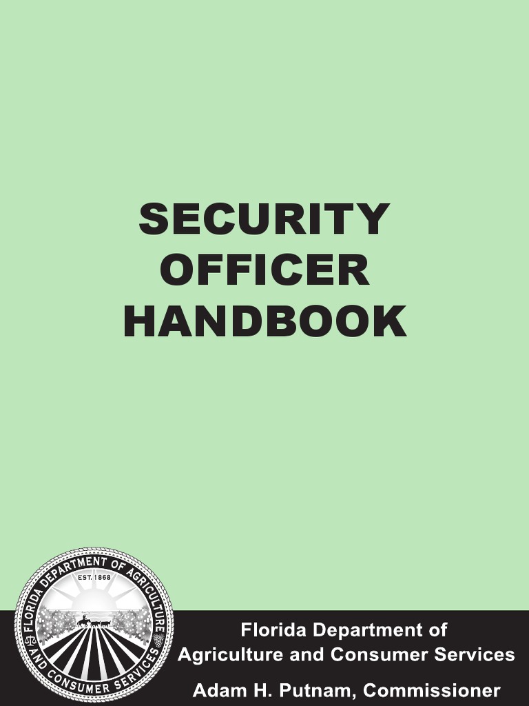 Florida Security Officer Handbook (2016) | PDF | Security Guard ...