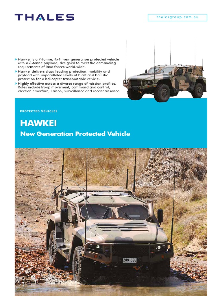 PRV Hawkei A4 170816 Web2 | PDF | Vehicles | Transport