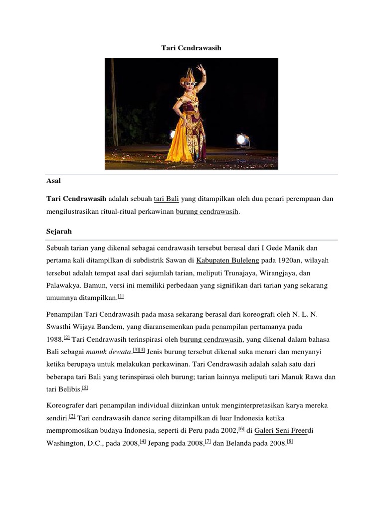 Tari Cendrawasih | PDF