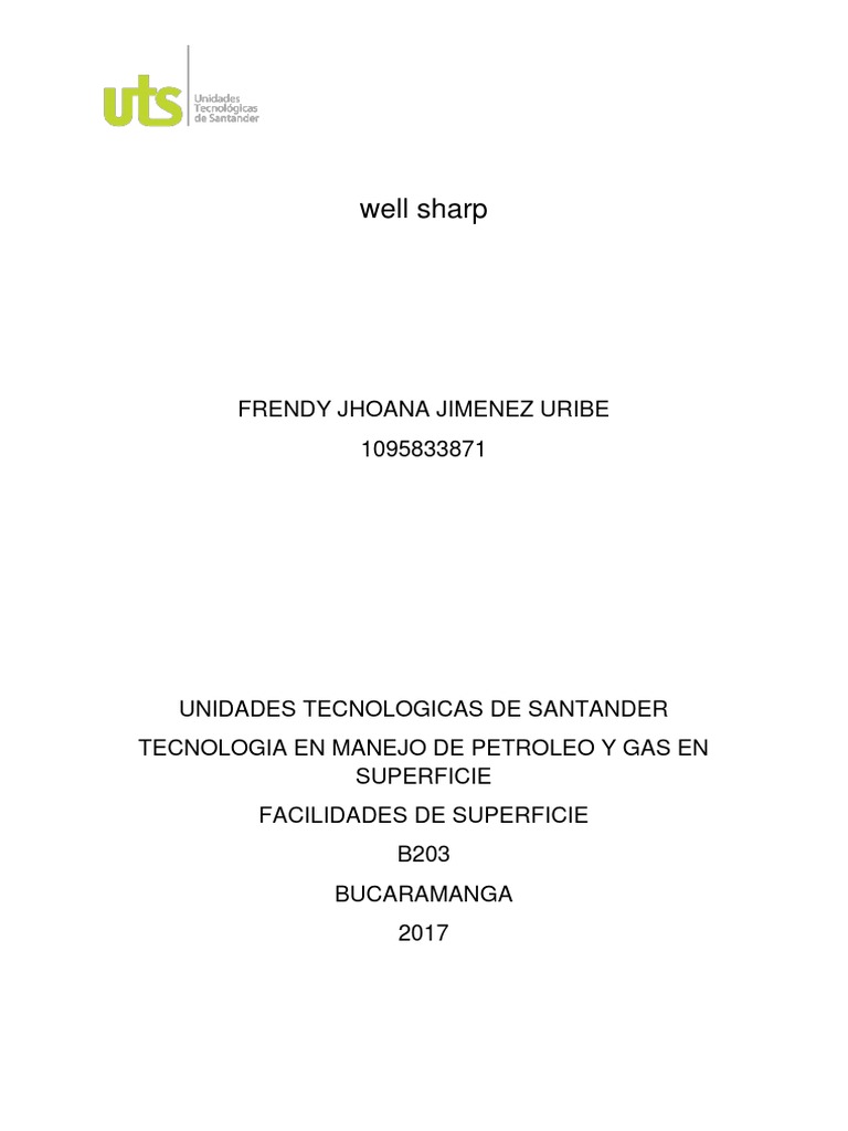 Well Sharp | PDF | Petróleo | Ingeniería