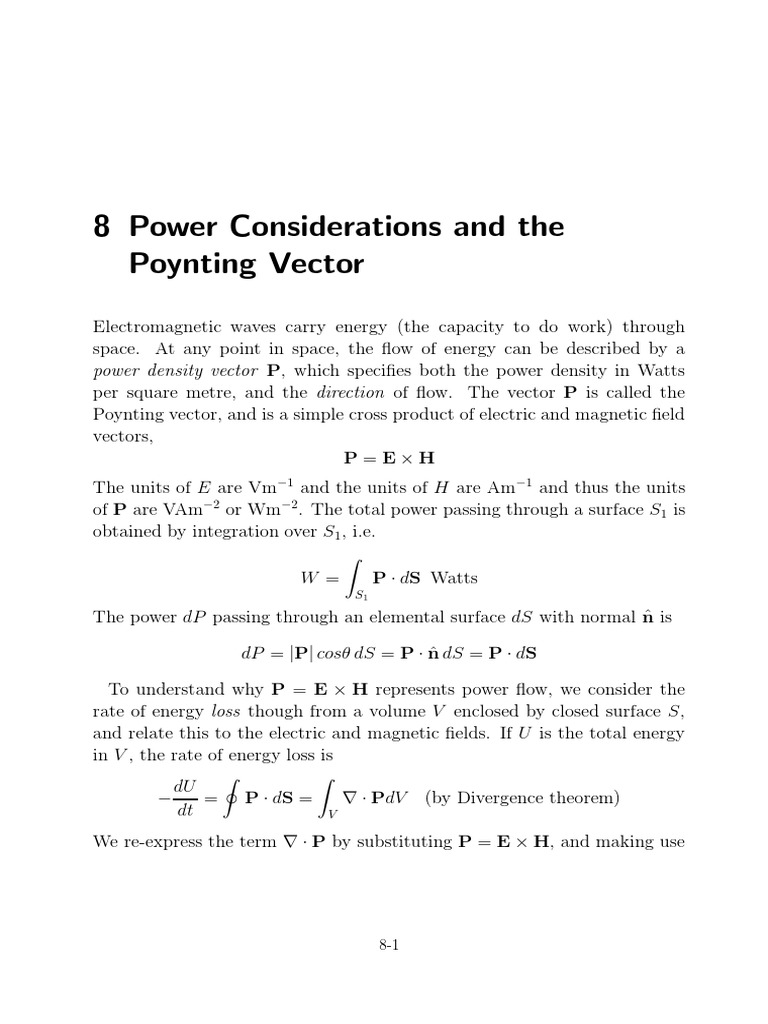 Poynting Vector PDF | PDF