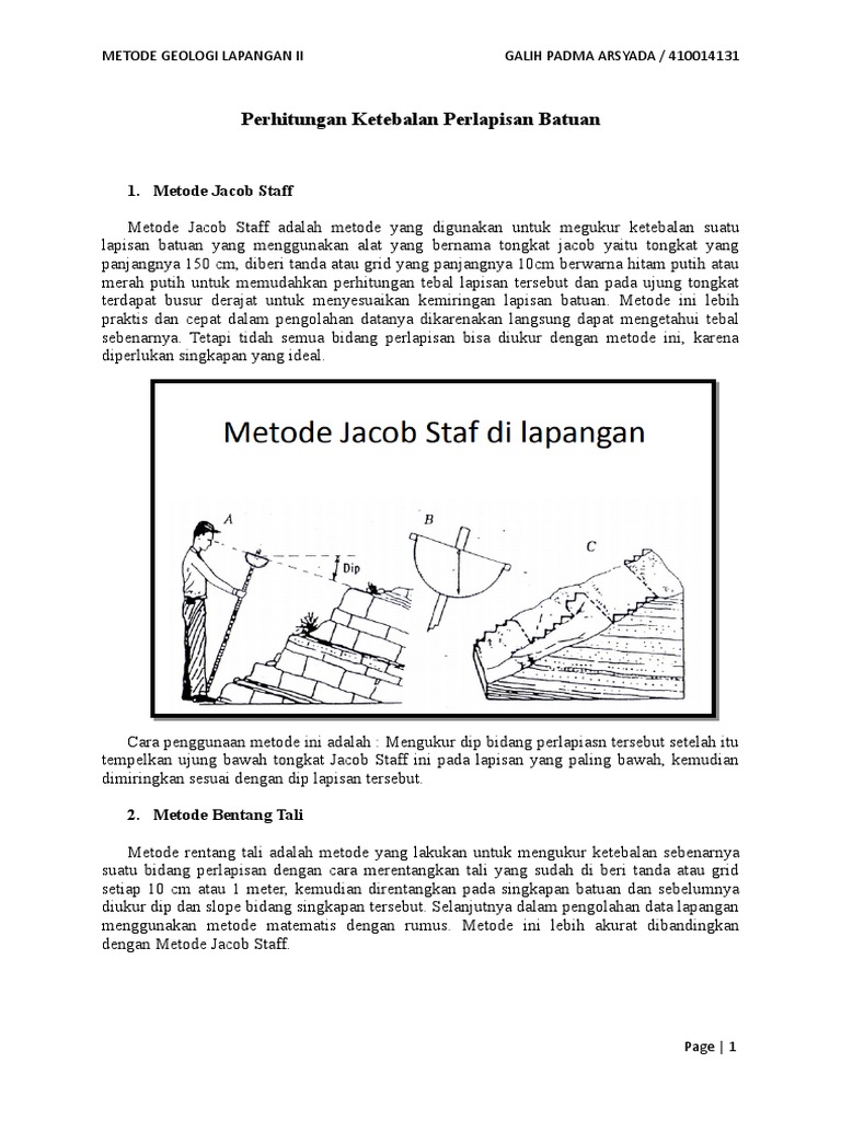 Metode Pengambilan Data Stratigrafi | PDF