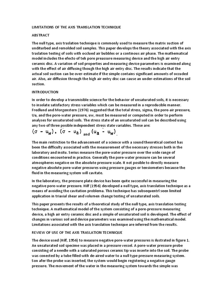6 Limitations of The Axis Translation Technique | PDF | Soil | Pressure