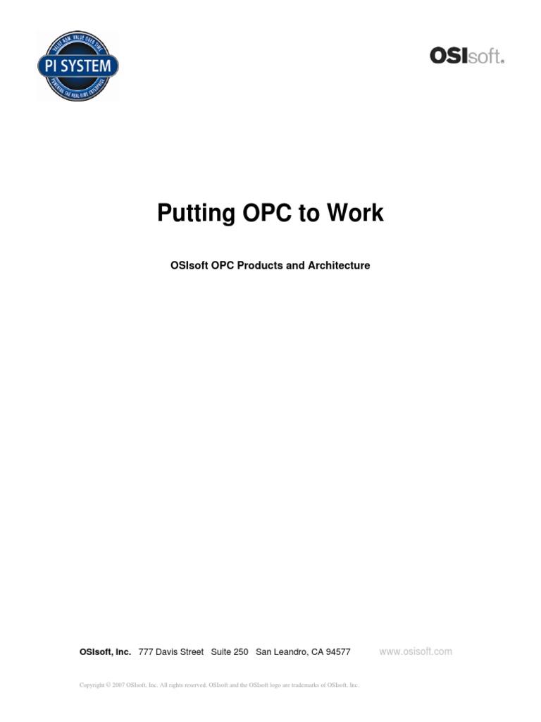 PI OPC Clients PDF | PDF | Data | Digital Technology