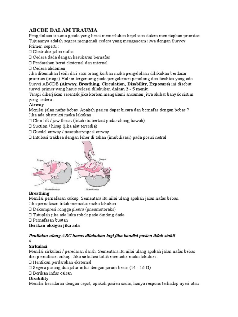 Abcde Dalam Trauma | PDF