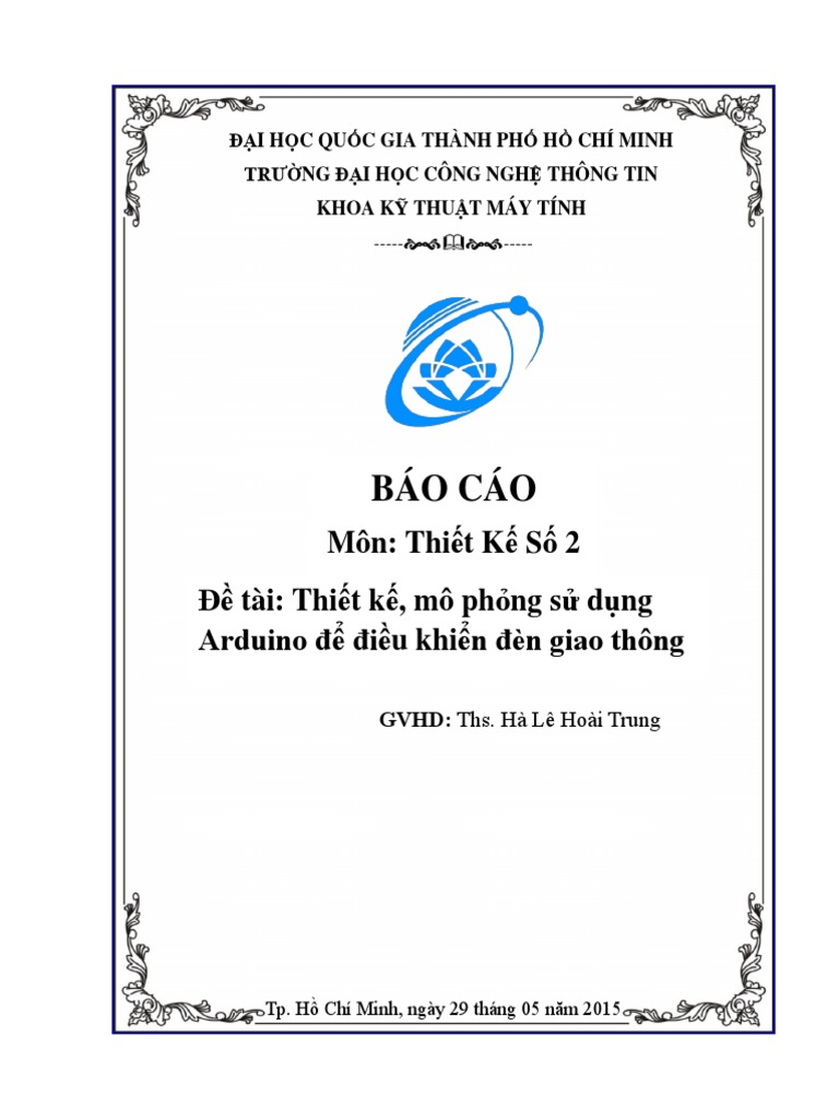 Thiết Kế Mô Phỏng Đèn Giao Thông Bằng Arduino | PDF
