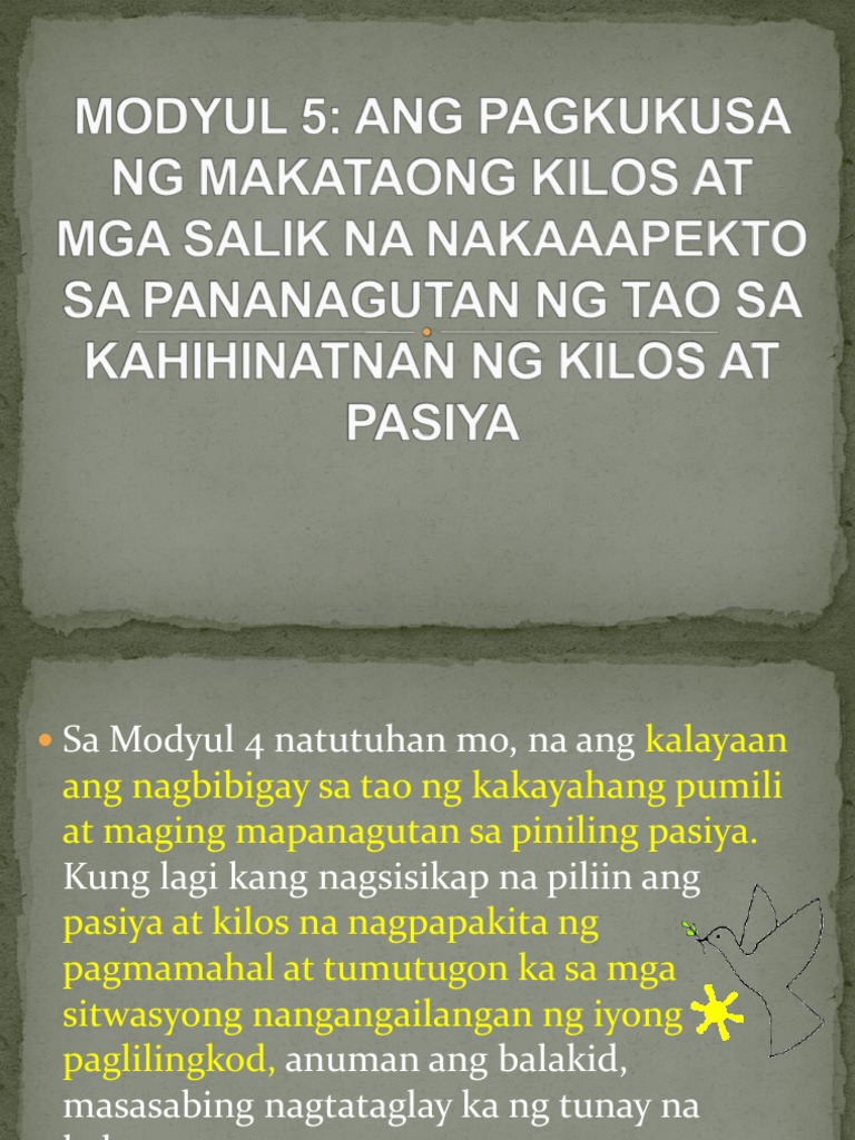 MODYUL 5 EsP 10 | PDF