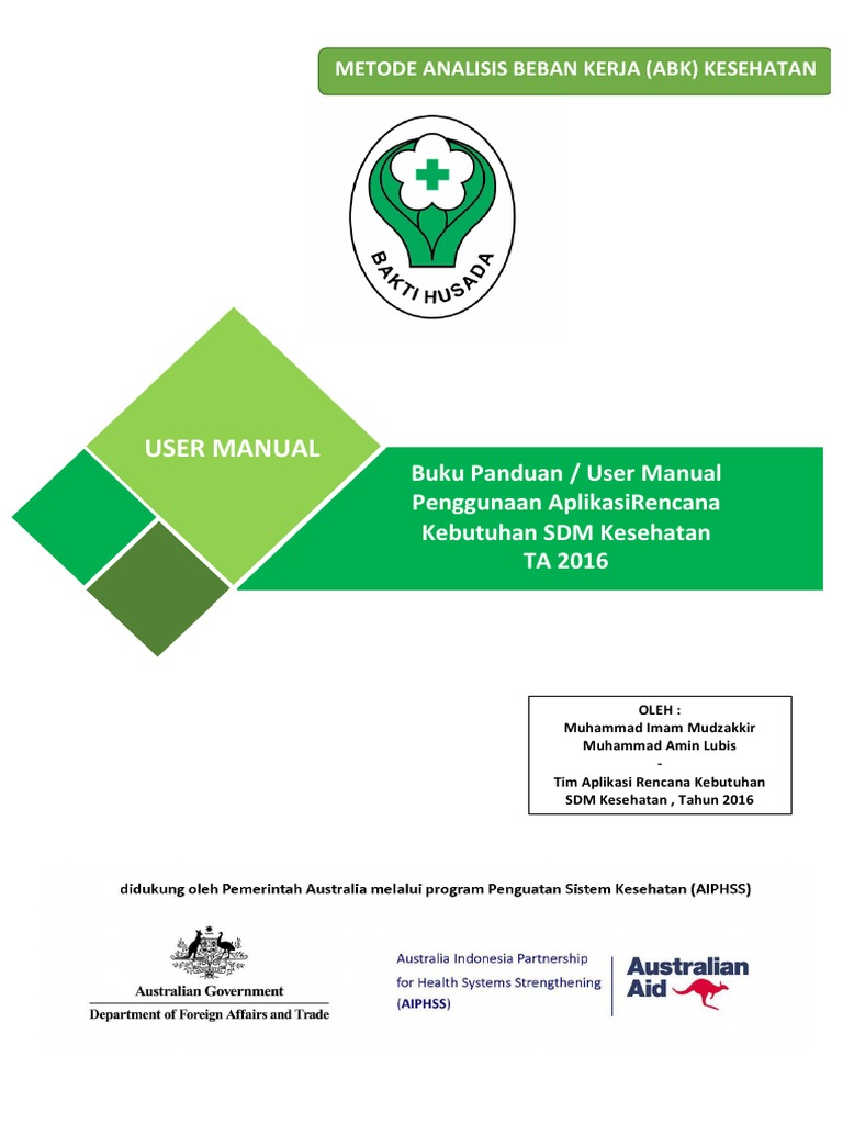 User Manual Kemenkes Modul ABK 2016 | PDF | Computing Platforms | Computing