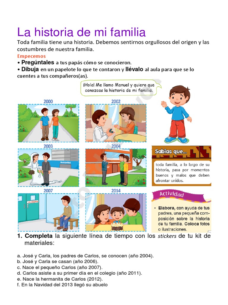 La Historia de Mi Familia | PDF