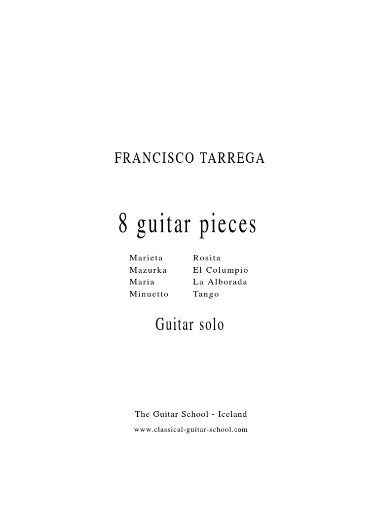Tarrega | PDF | Guitars | Leisure