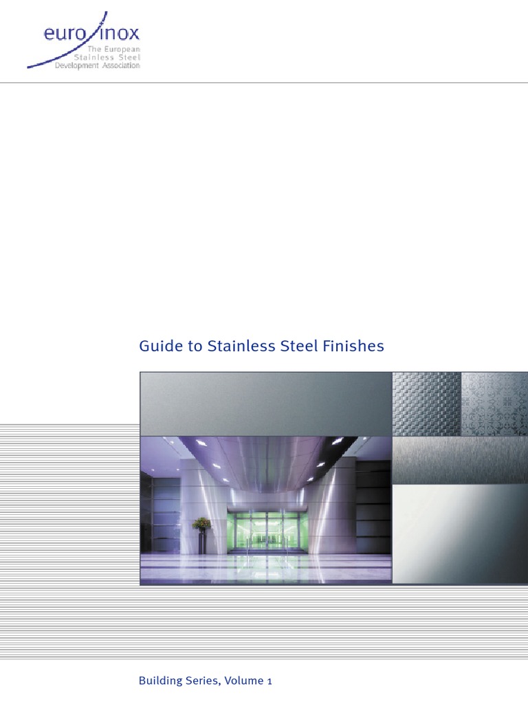 Guide To Stainless Steel Finishes PDF | PDF