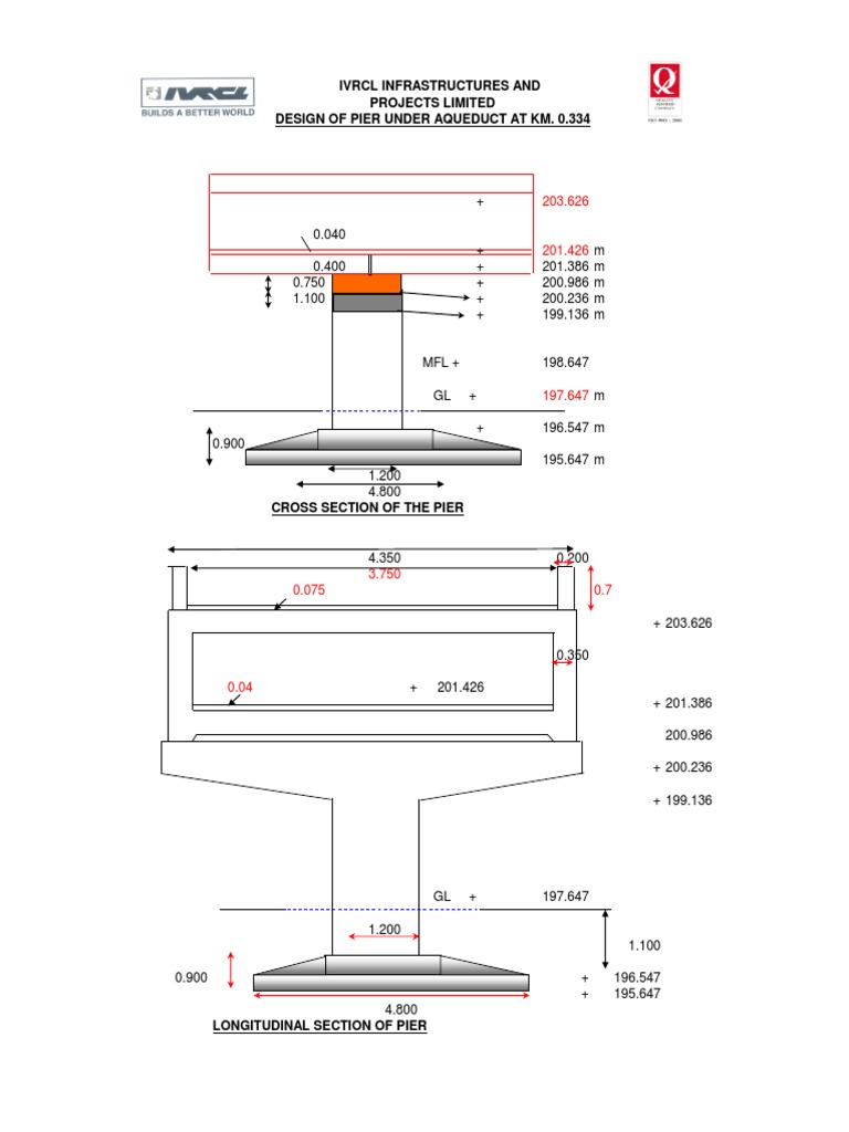 Circular Pier With Circular Footing | PDF | Bending | Column