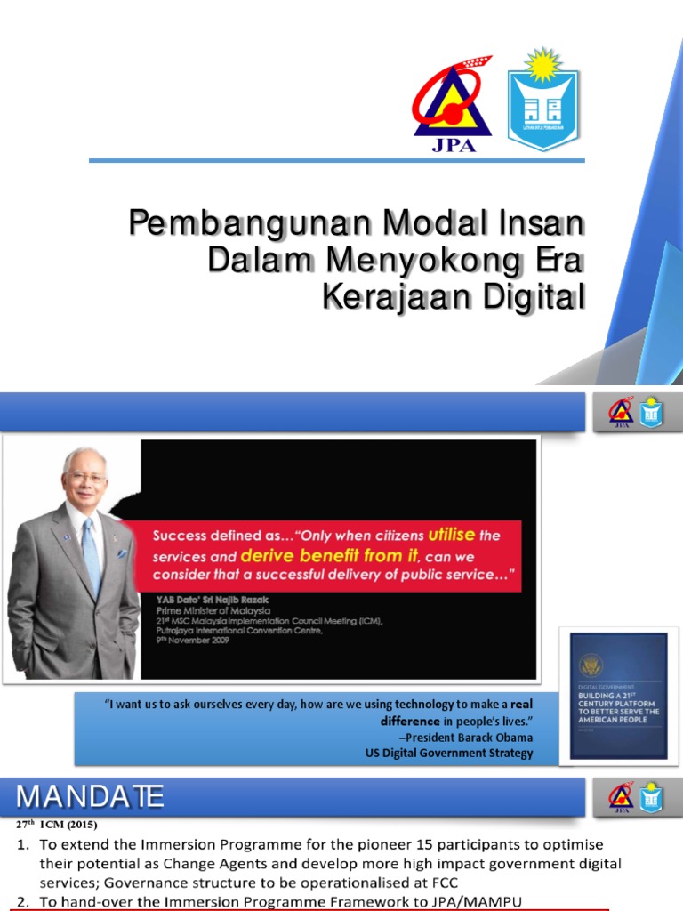 Modal Insan Bagi Kerajaan Digital | PDF