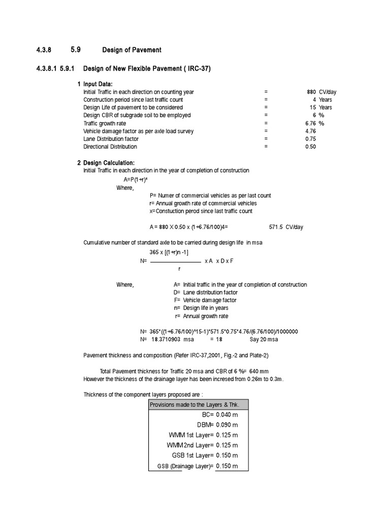 Pavement Design Calculations and Methods | PDF | Road Surface ...