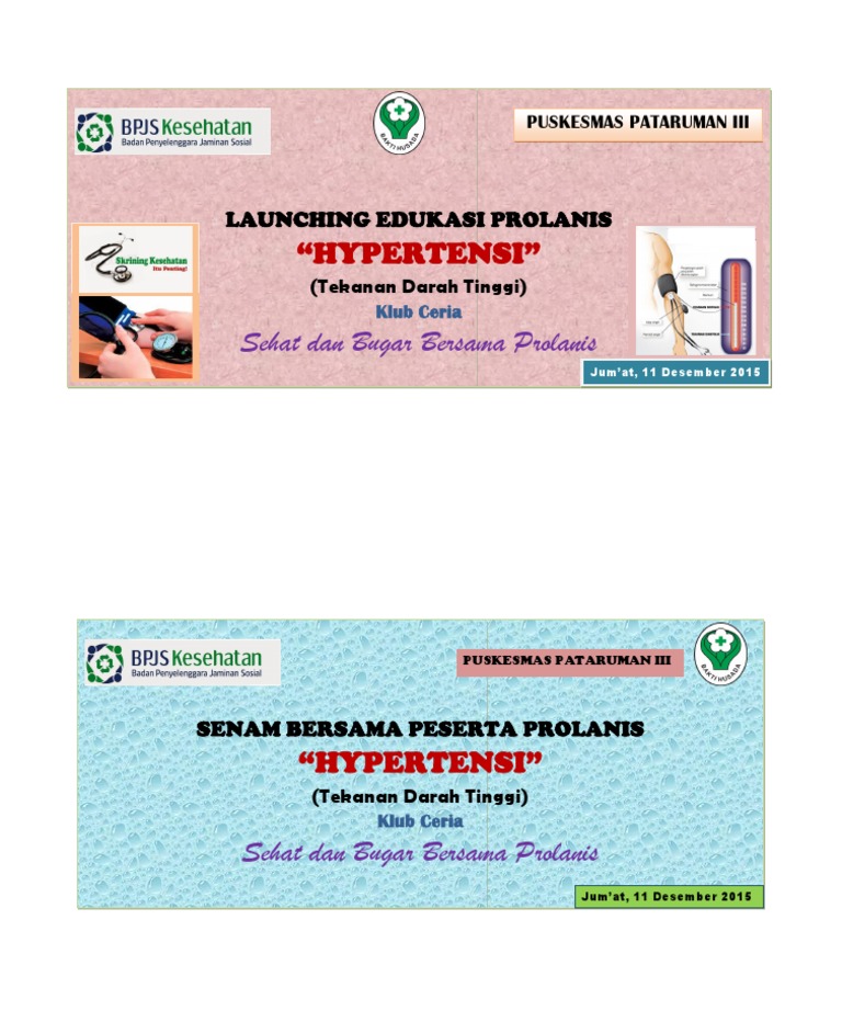 Banner Prolanis | PDF | Kesehatan Holistik