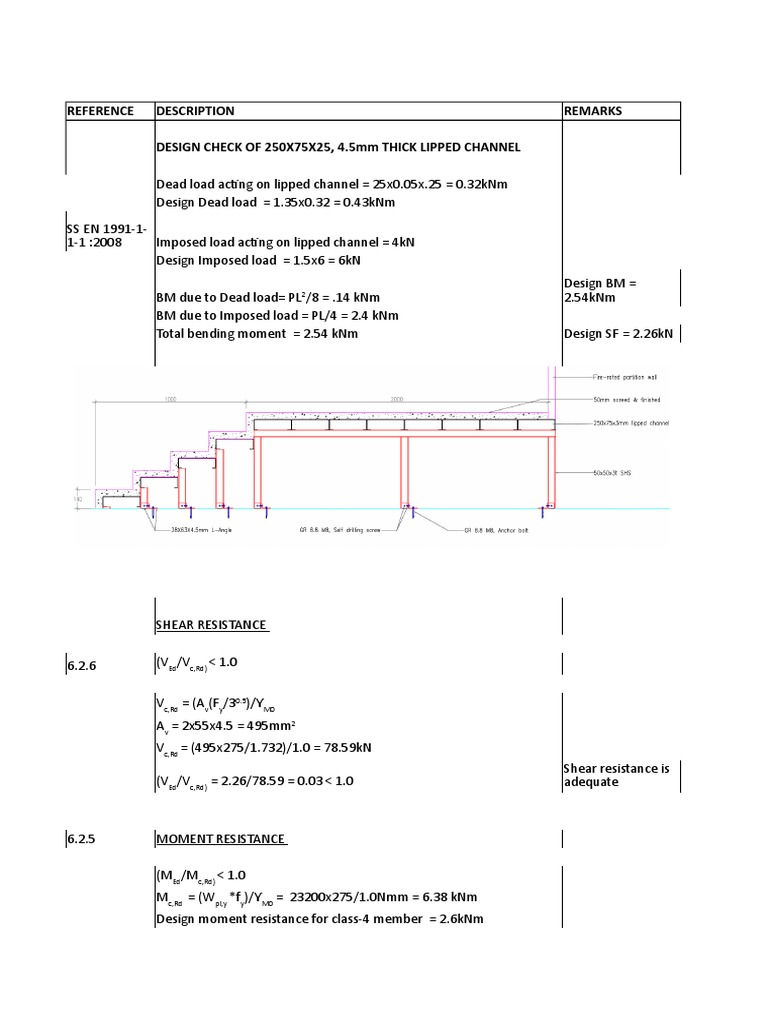 Steel Staircase Design | PDF | Science & Mathematics