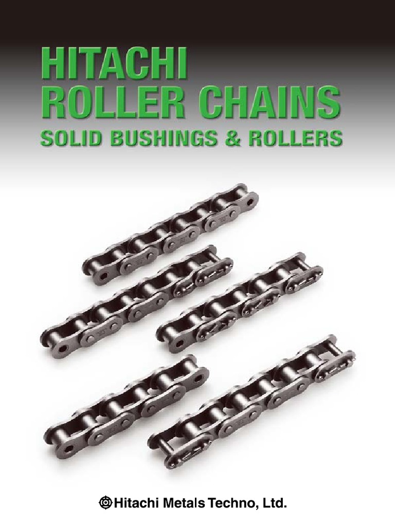 Hitachi Roller Chain Catalogue PDF | PDF | Machines | Manufactured Goods