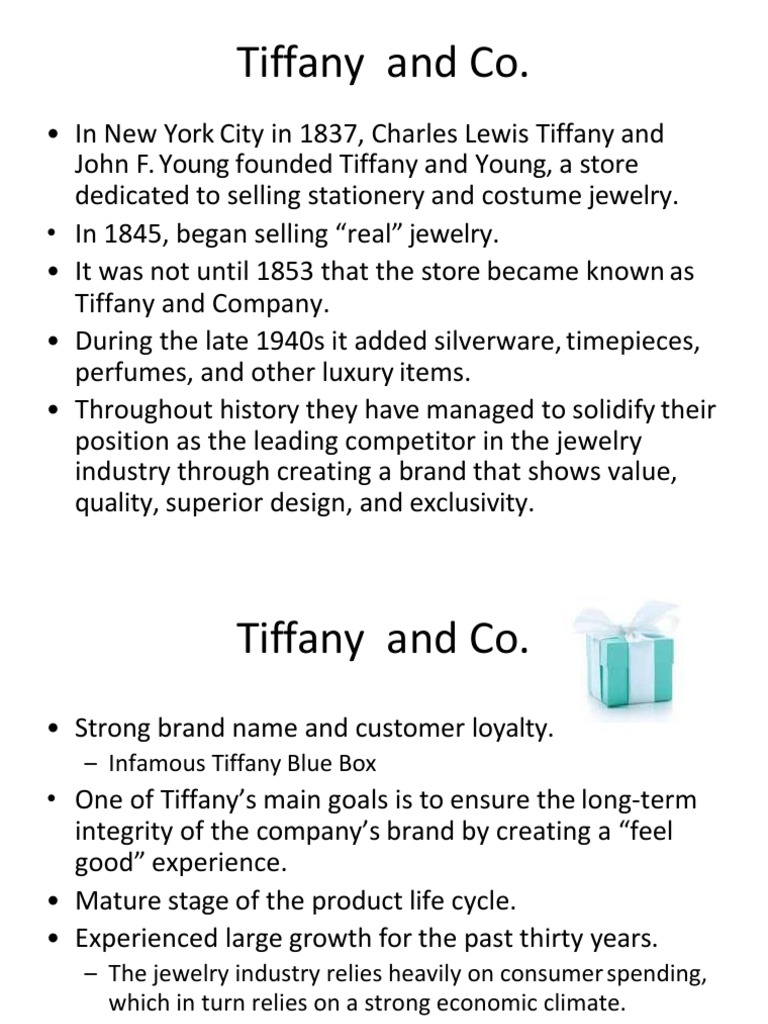 TIffany and Co Competitive Analysis Presentation | PDF | Brand | Inventory