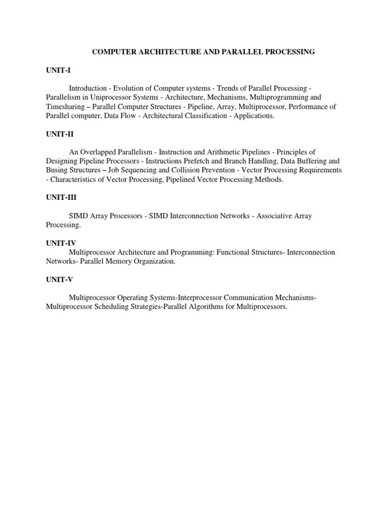 Computer Architecture and Parallel Processing | PDF Computer Architecture and Parallel Processing | PDF