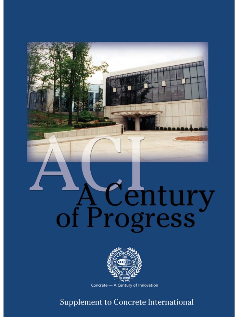 ACI History Book PDF | PDF | Reinforced Concrete | Concrete