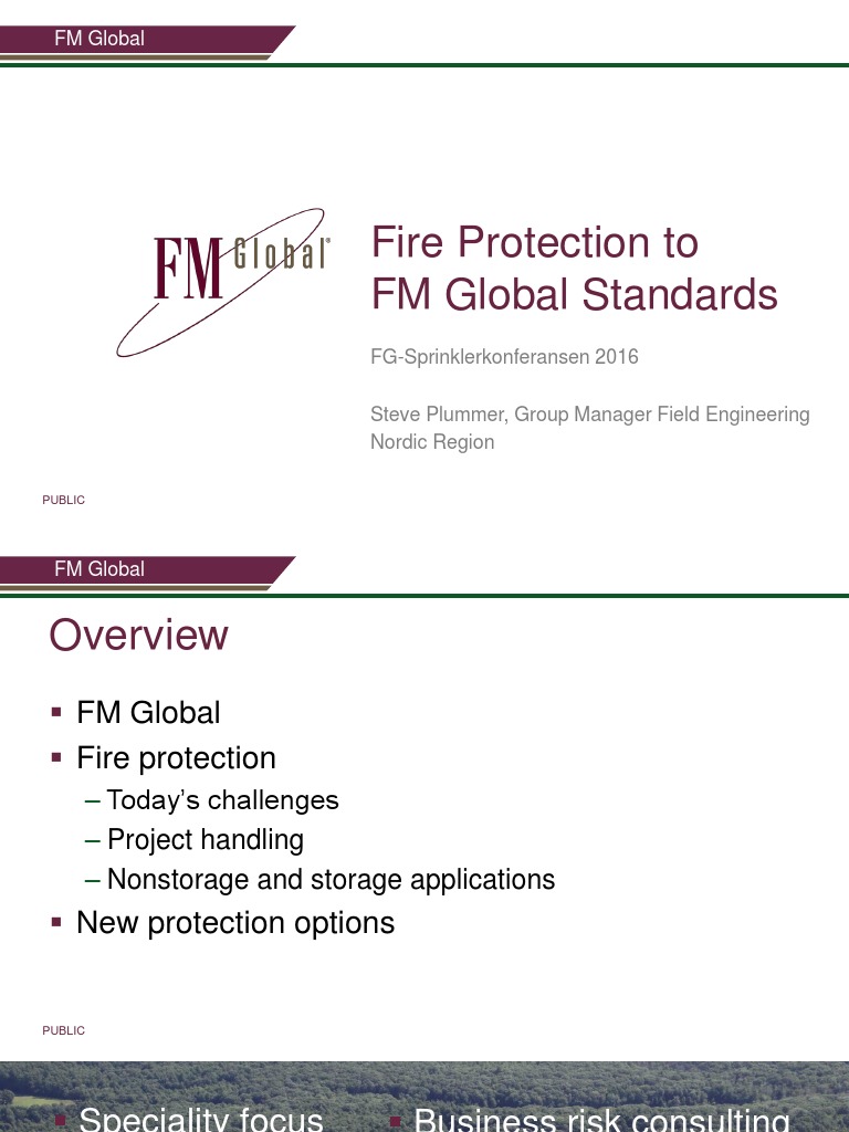 FM Global Fire Protection Standards Overview | PDF | Nature | Business