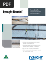 Bondek User Guide | PDF | Framing (Construction) | Concrete