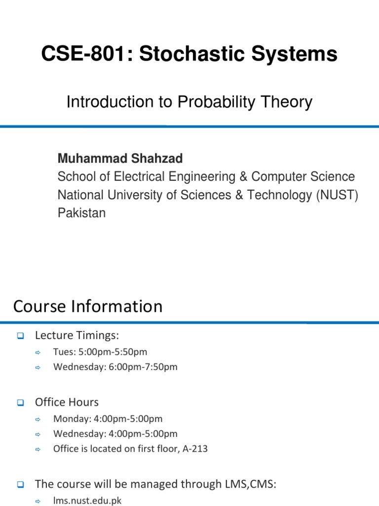 Lecture01 Intro Probability Theory | PDF | Randomness | Measure Theory Lecture01 Intro Probability Theory | PDF | Randomness | Measure Theory