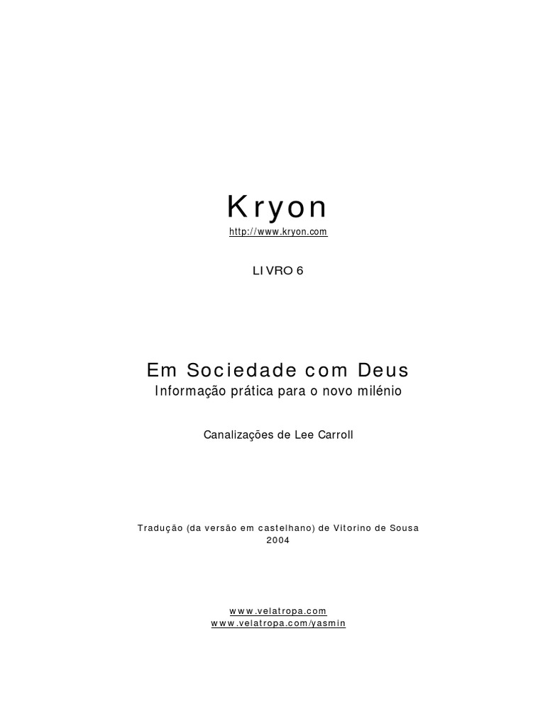 Livro - 6.pdf KRYON PDF | PDF | Anjo | Amor