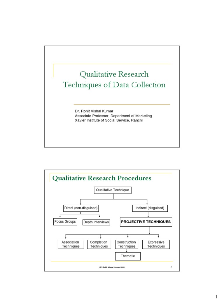 Qualitative Research Techniques of Data Collection | PDF | Focus Group ...