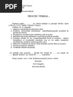 Proces Verbal Model PDF | PDF