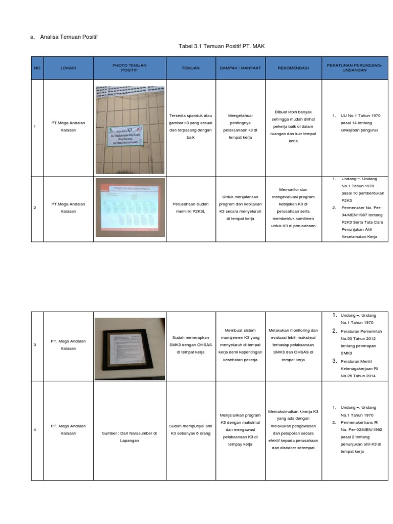 Analisa Temuan Positif | PDF