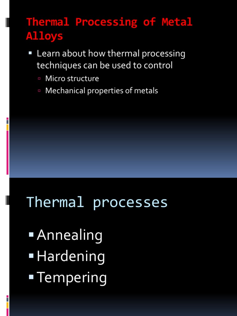 Heat Treatment Lecture | PDF | Annealing (Metallurgy) | Heat Treating