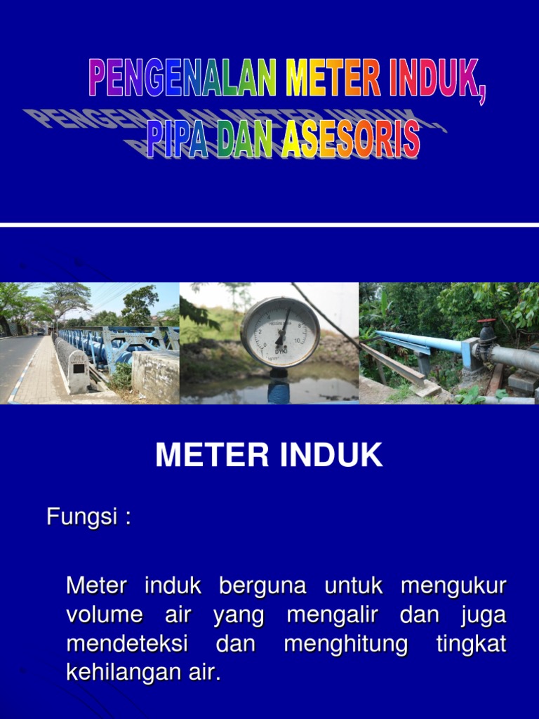 Pengenalan Meter Induk, Pipa Dan Aksesoris | PDF