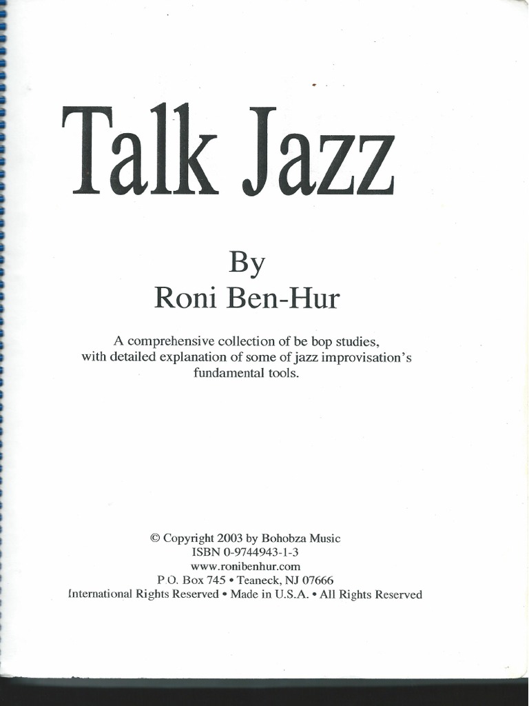Talk Jazz 001 - 032 PDF | PDF