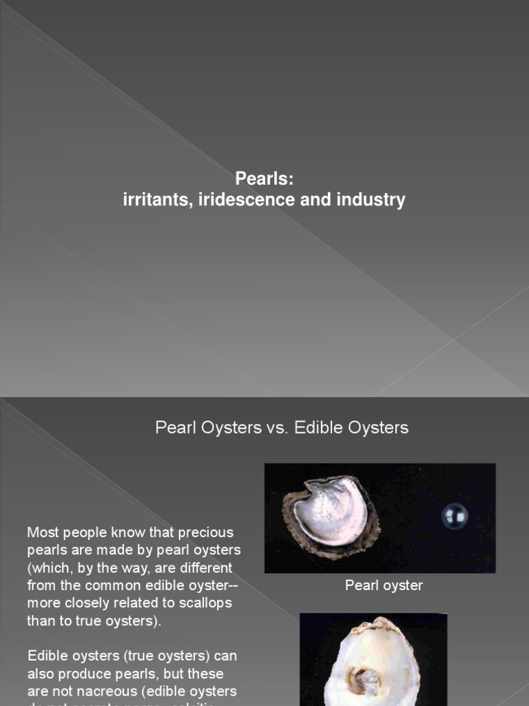Pearls: Irritants, Iridescence and Industry | PDF | Pearl | Mollusca