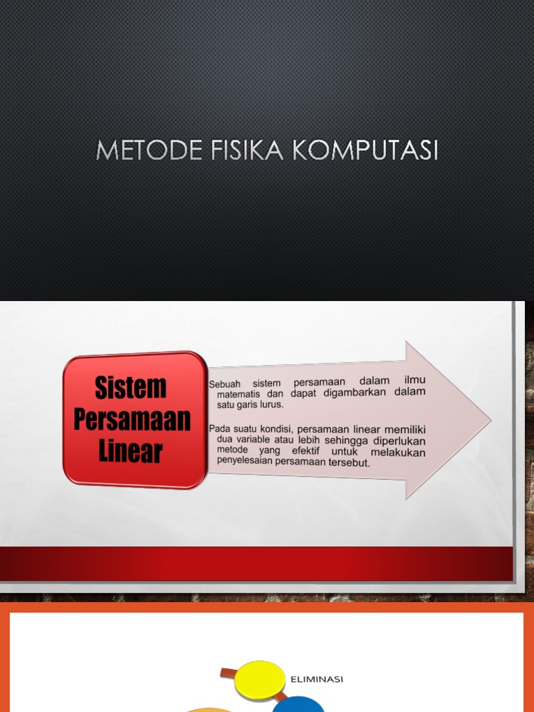 Metode Fisika Komputasi SPL-Matriks | PDF | Komputer