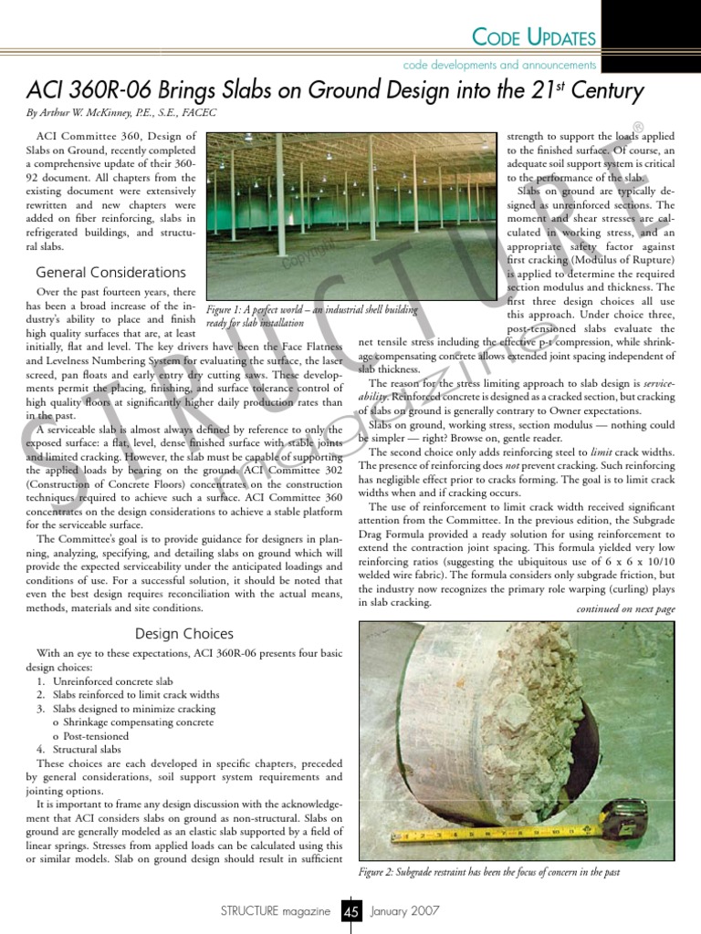 G. ACI 360R-06 Brings Slabs On Ground Into The 21st Century - Art ...