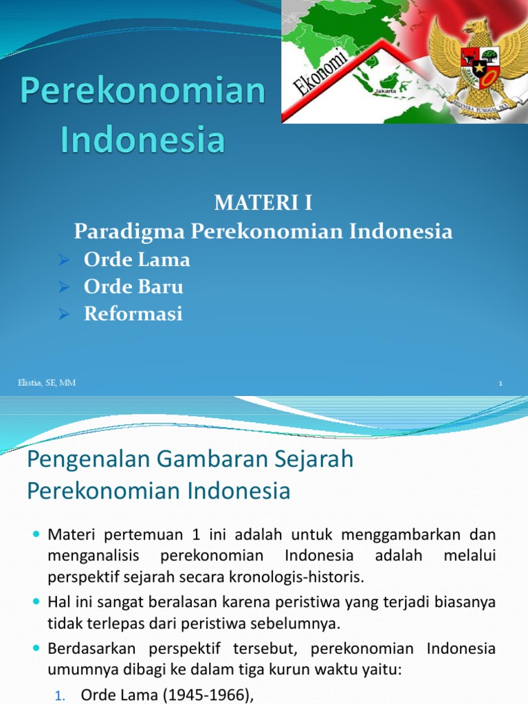 1 TM Paradigma Perekonomian Indonesia PD Masa Orde Lama Baru Dan ...