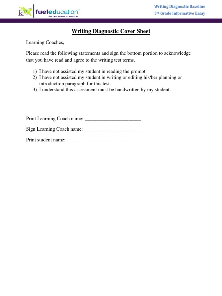 3rd Writing Assessment Diagnostic Informative 1718 | PDF | Career ...