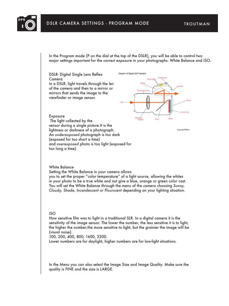Camerasettingsp | PDF