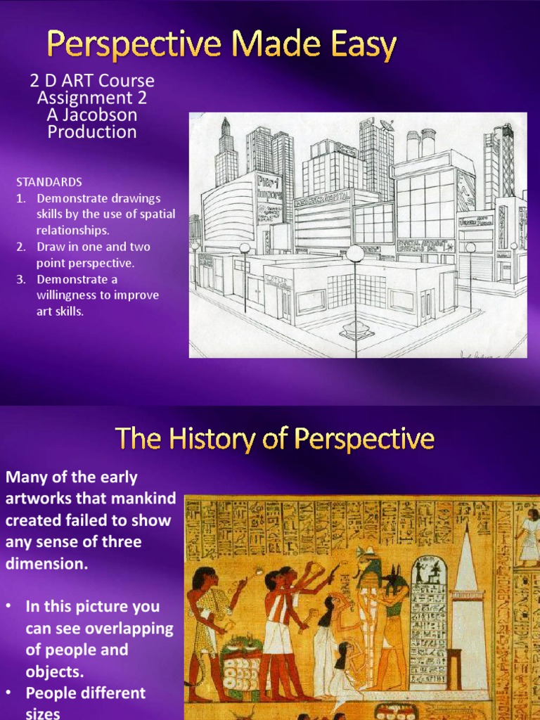 Perspective For 2d Art | PDF | Perspective (Graphical) | Horizon