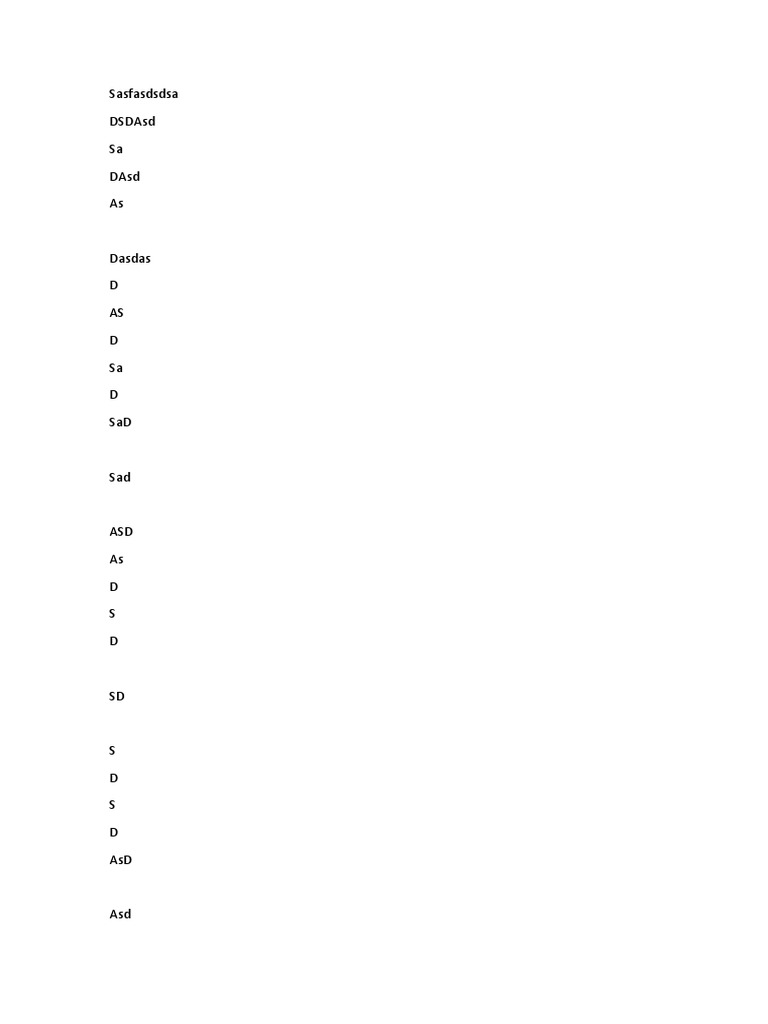 Sasfasdsdsa Dsdasd Sa Dasd As | PDF
