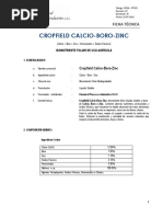 Agrigrow Ca B ZN - Ficha Técnica | PDF | Toxicidad | Calcio