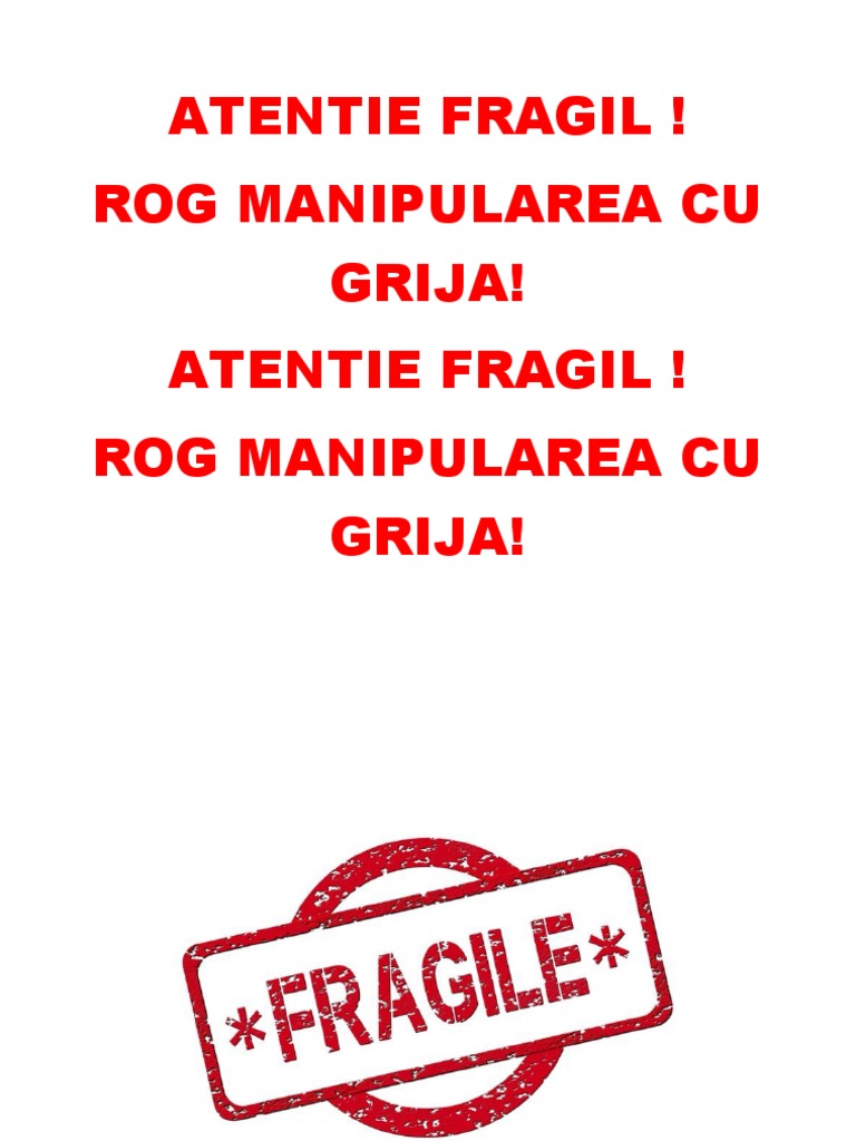 Atentie Fragil | PDF