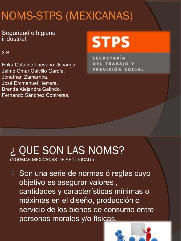 Normas Oficiales Mexicanas (STPS) Seguridad e Higiene. | PDF