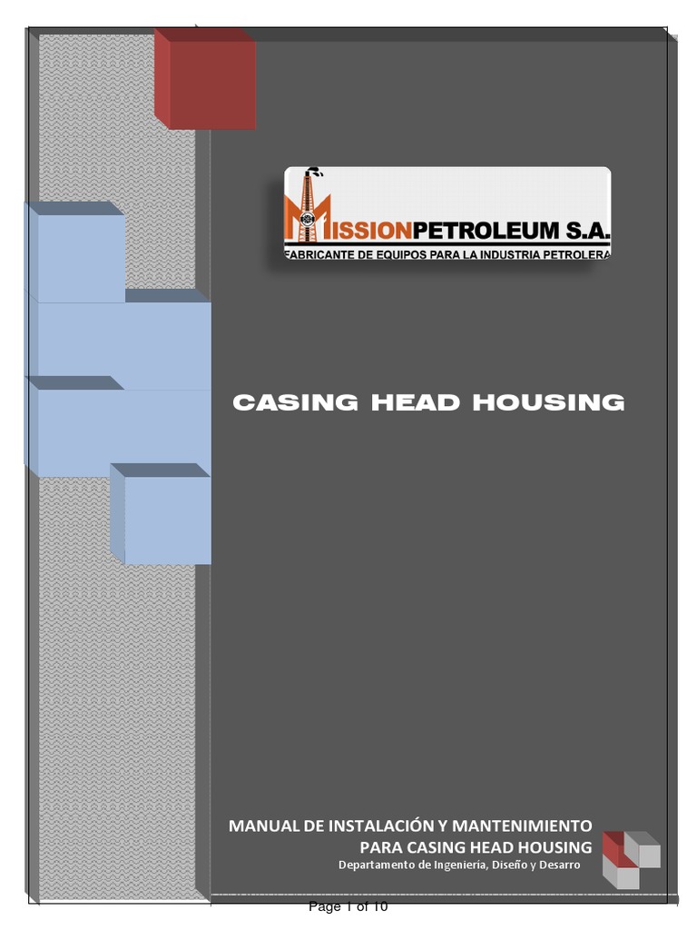 Manual Instalacion Casing Head Housing 2m | PDF | Soldadura | Construcción