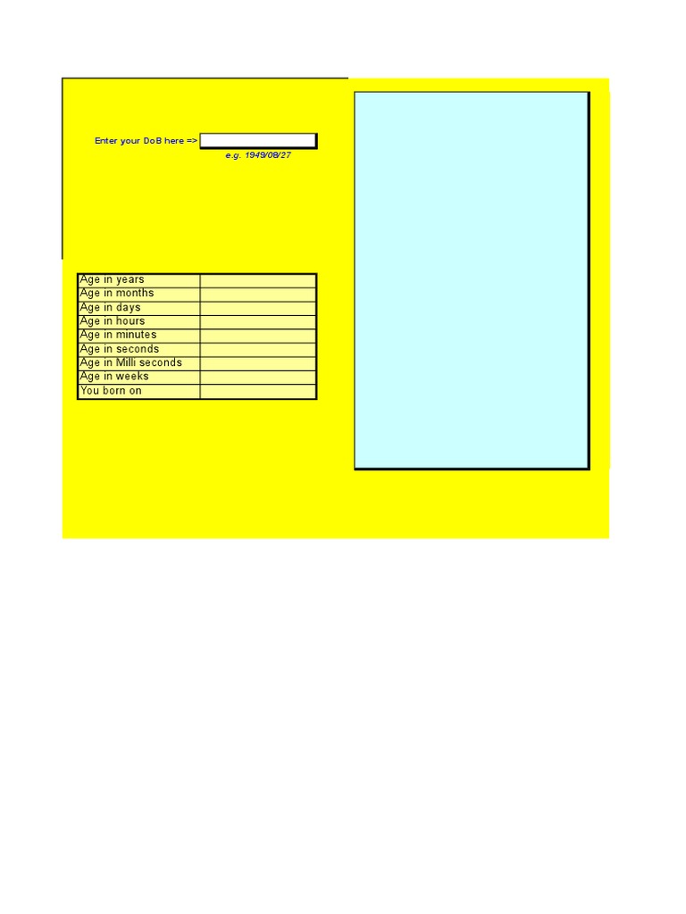 Age CharacterCalculation | PDF