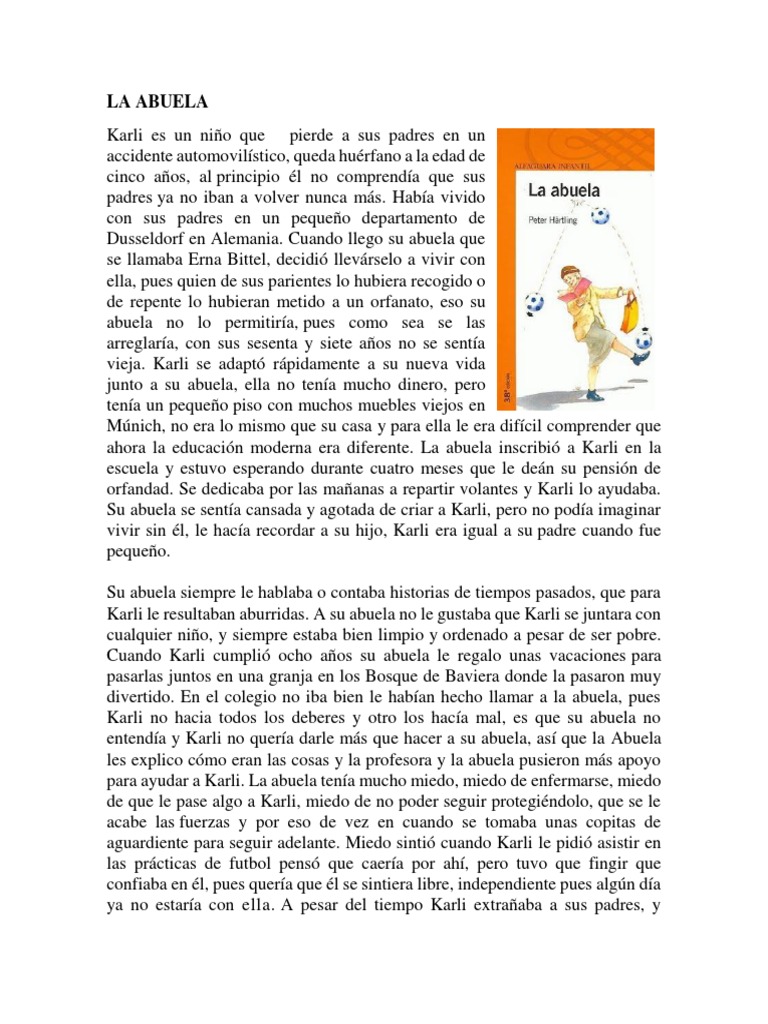 La Abuela Resumen Pdf