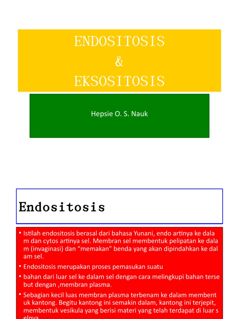 ENDOSITOSIS | PDF | Sains & Matematika